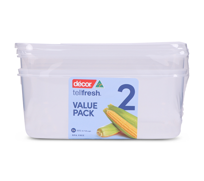 Tellfresh™ Container, Oblong, 3L, Set | Décor Australia – Décor Australia