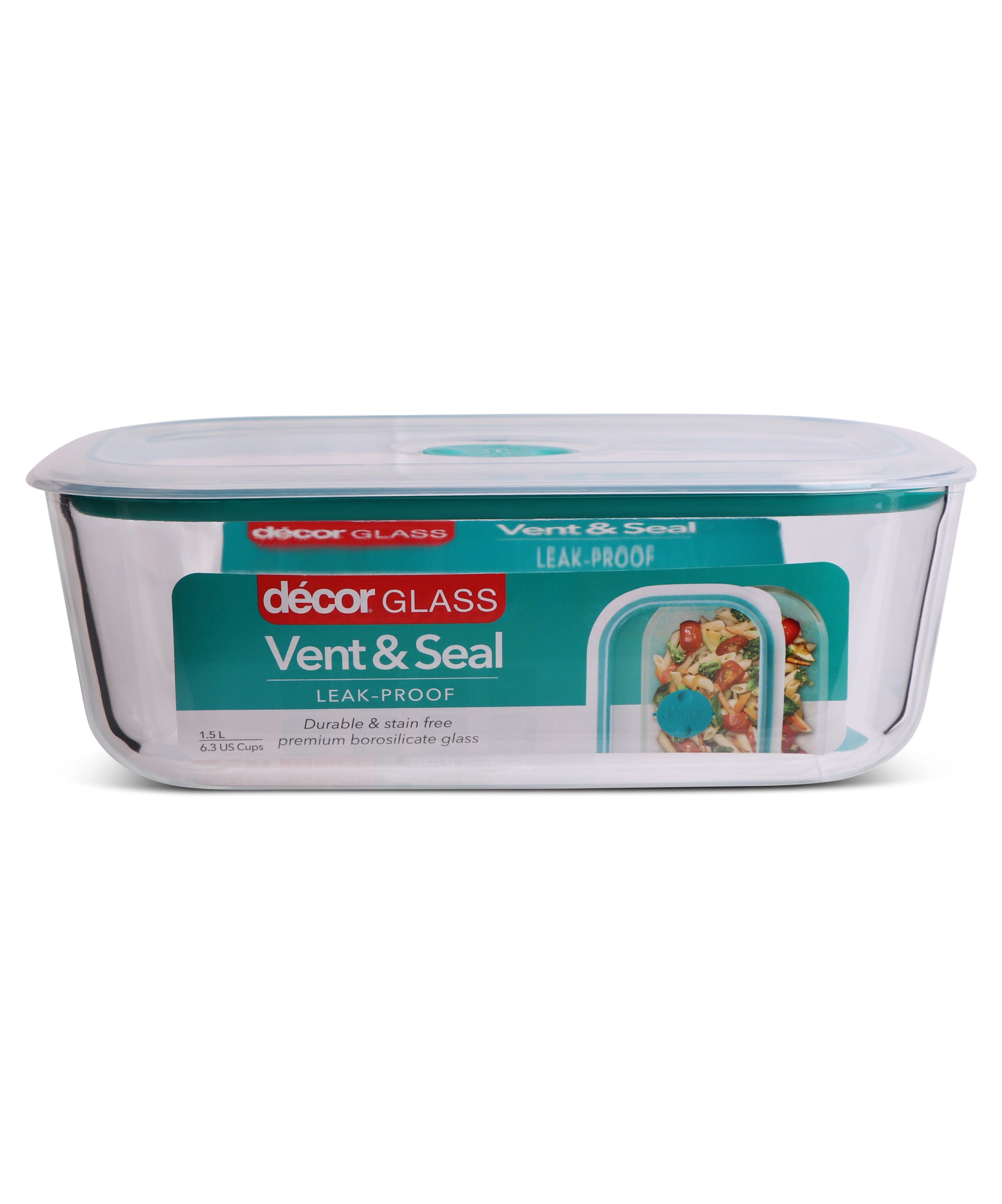 Vent & Seal Glass Container, Oblong, 1.5L | Décor Australia – Décor ...