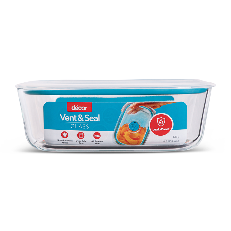 Vent & Seal Glass Container, Oblong, 1.5L | Décor Australia – Décor ...