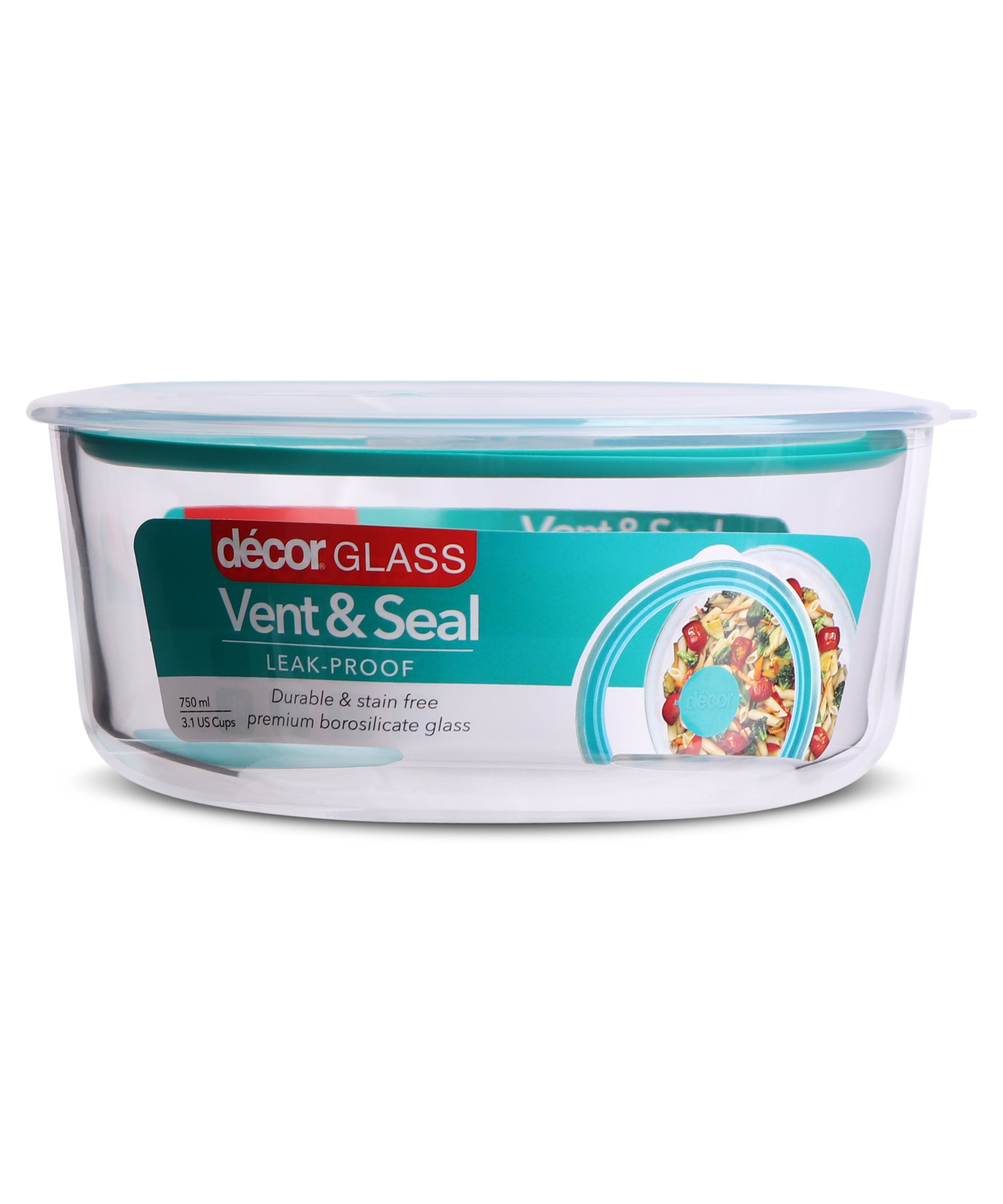 Vent & Seal Glass Container, Round, 750ml | Décor Australia – Décor ...