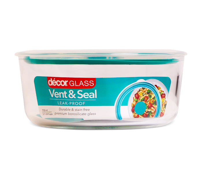 Vent & Seal Glass Container, Round, 750ml | Décor Australia – Décor ...