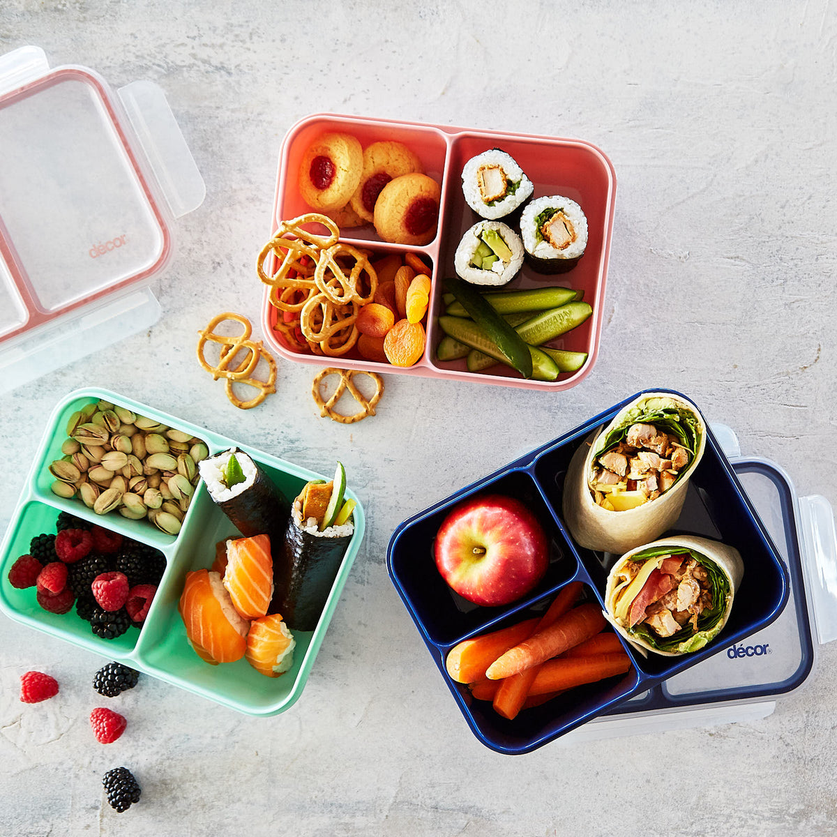 Bento Box - 3 Compartment Lunch Box | Décor Australia – Décor Australia