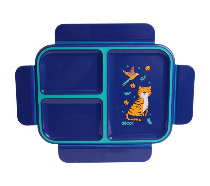Compact Triple Split Bento Lunchbox Lid, Blue | Décor Australia – Décor ...