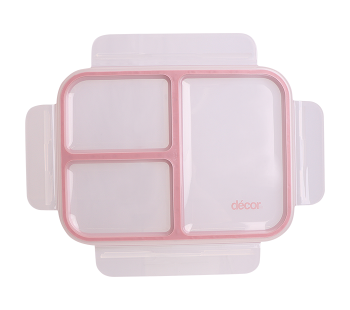 Bento Box Triple Split Lid, Pink | Décor Australia – Décor Australia