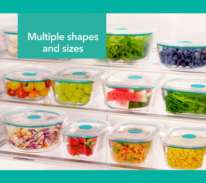 Vent & Seal Glass Container, Oblong, 1L | Décor Australia – Décor Australia